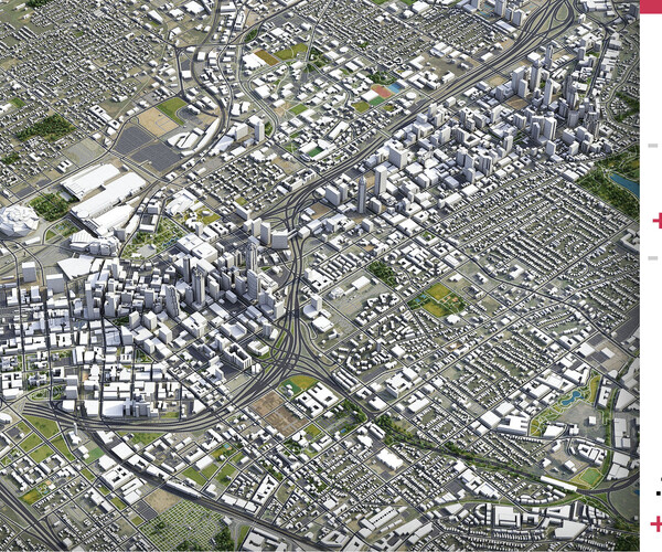 ArtStation - Atlanta - 3D city model | Resources