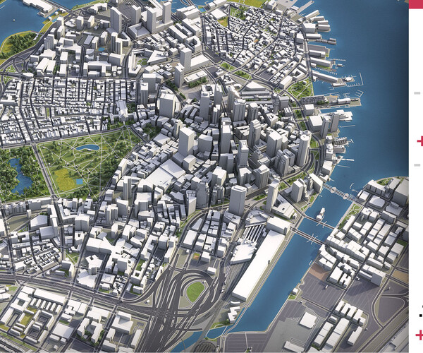 ArtStation - Boston - 3D city model | Resources