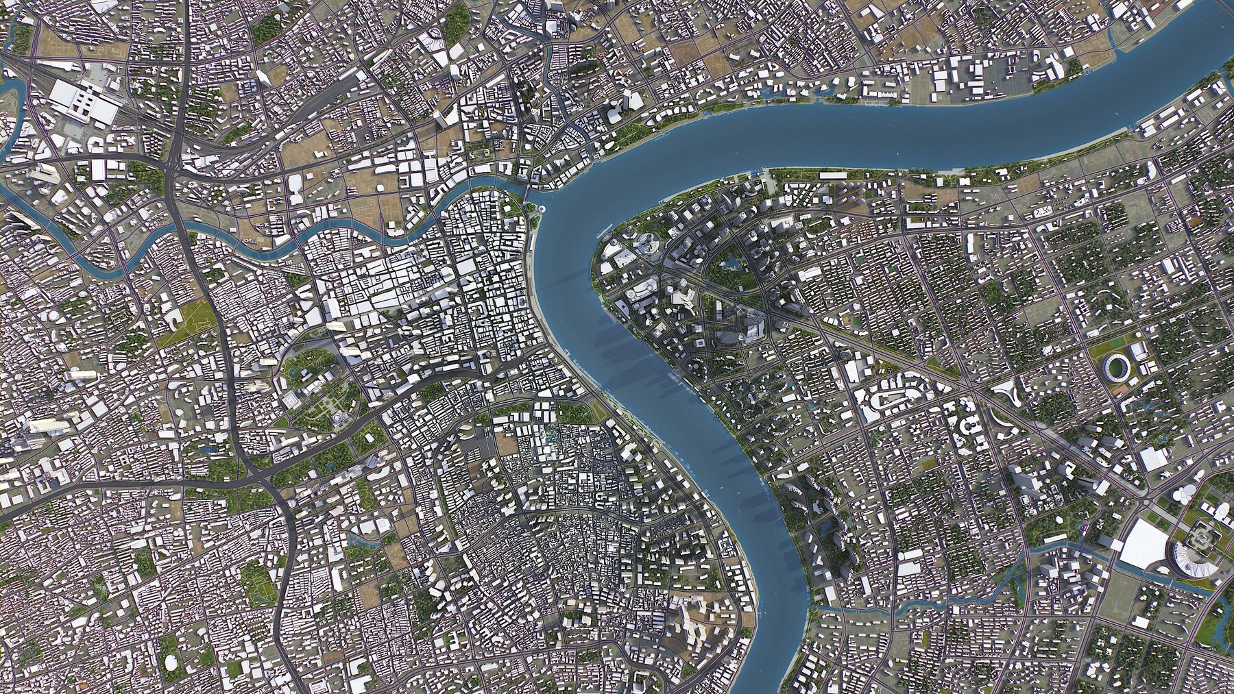 ArtStation - Shanghai - 3D city model | Resources