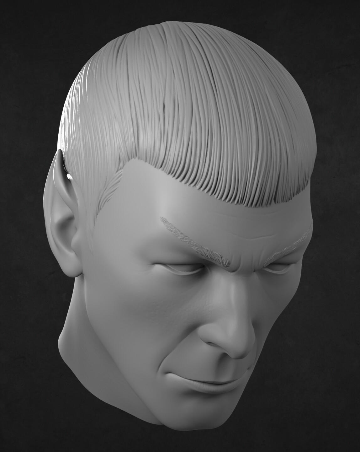 ArtStation - Spock 3D printable head | Resources