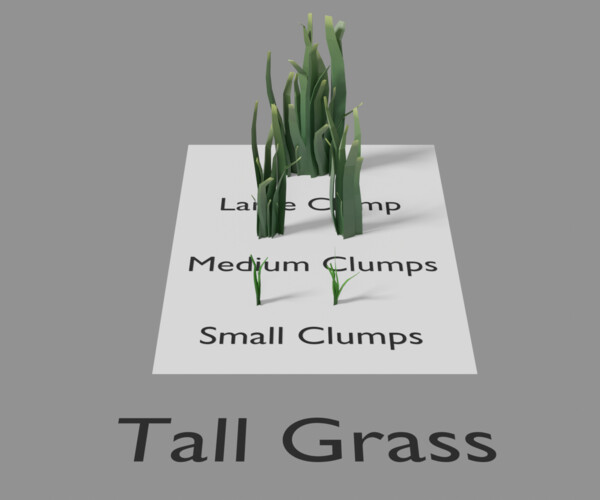 ArtStation - Low Poly Grass Asset Pack | Game Assets