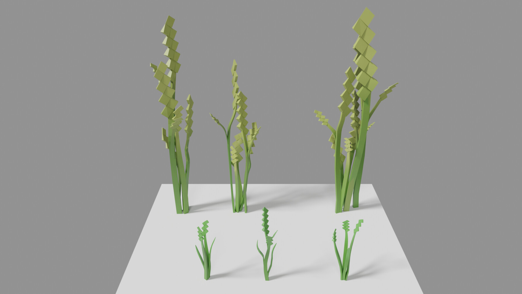 ArtStation - Low Poly Grass Asset Pack | Game Assets