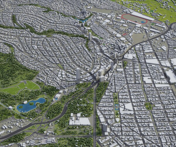 ArtStation - Mexico - 3D city model | Resources