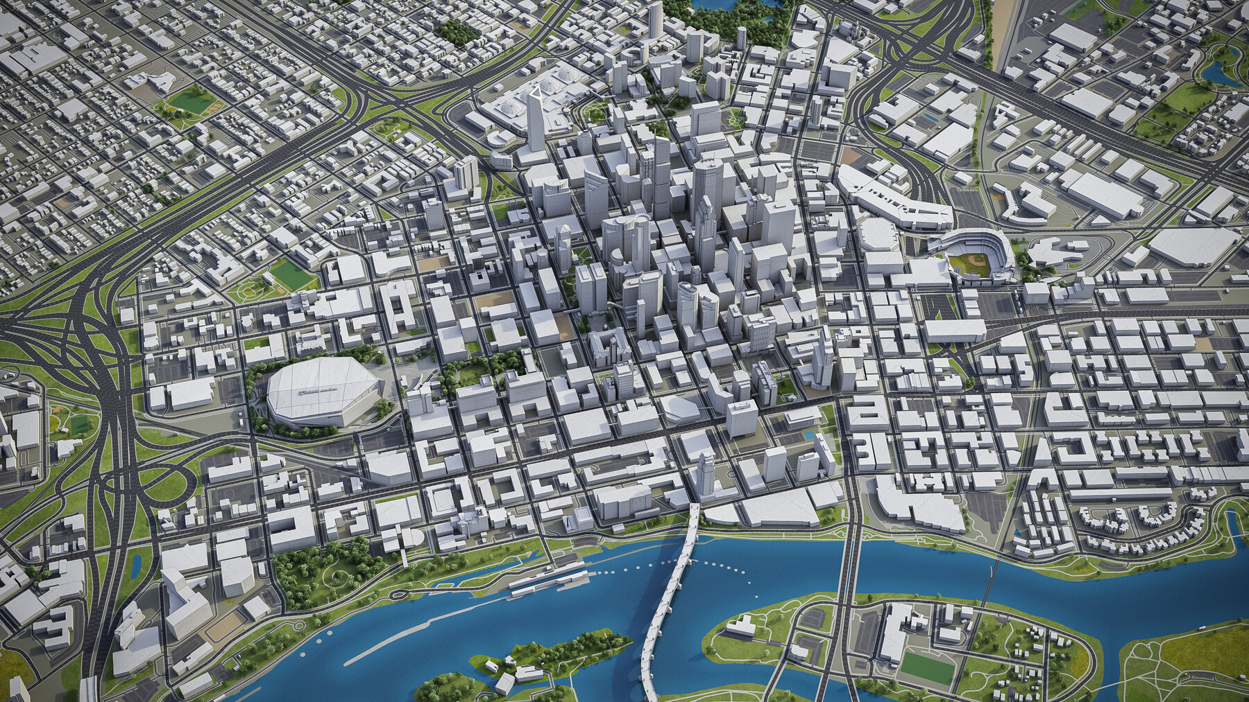 ArtStation - Minneapolis - 3D city model | Resources