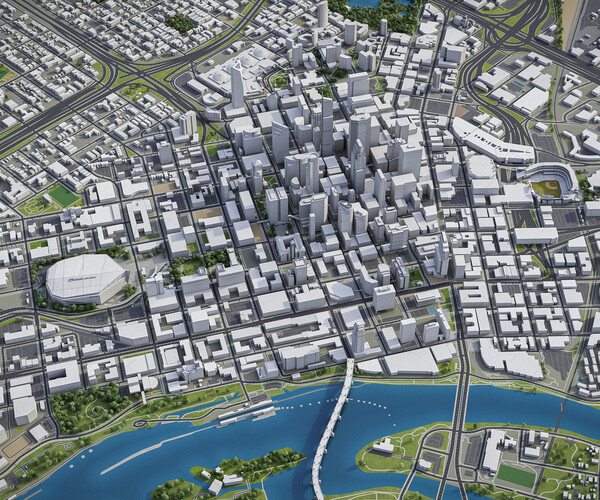 ArtStation - Minneapolis - 3D city model | Resources