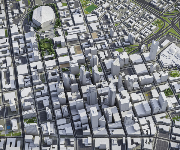 ArtStation - Minneapolis - 3D city model | Resources