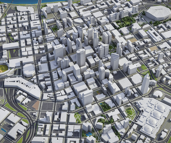 ArtStation - Minneapolis - 3D city model | Resources