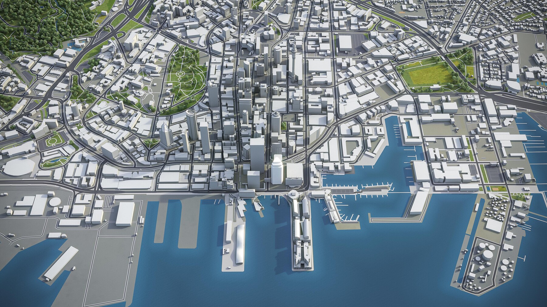 ArtStation - Auckland - 3D city model | Resources