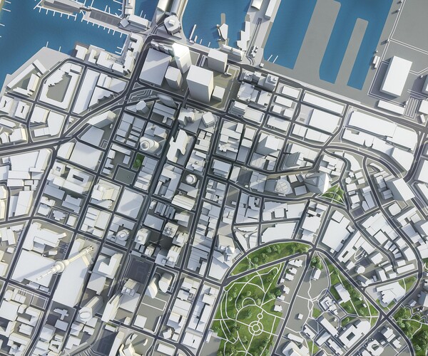 ArtStation - Auckland - 3D city model | Resources