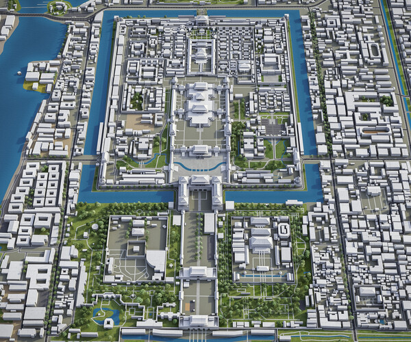ArtStation - Beijing - 3D city model | Resources