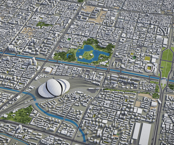 ArtStation - Beijing - 3D city model | Resources