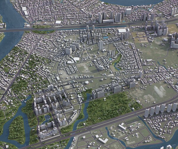 ArtStation - Ho Chi Minh - 3D city model | Resources
