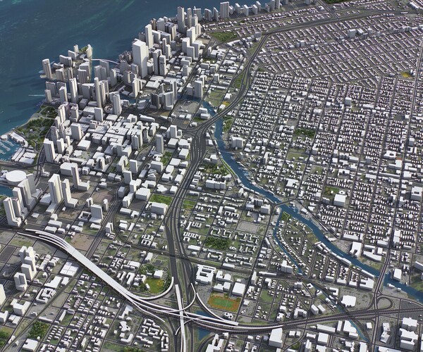ArtStation - Miami - 3D city model | Resources