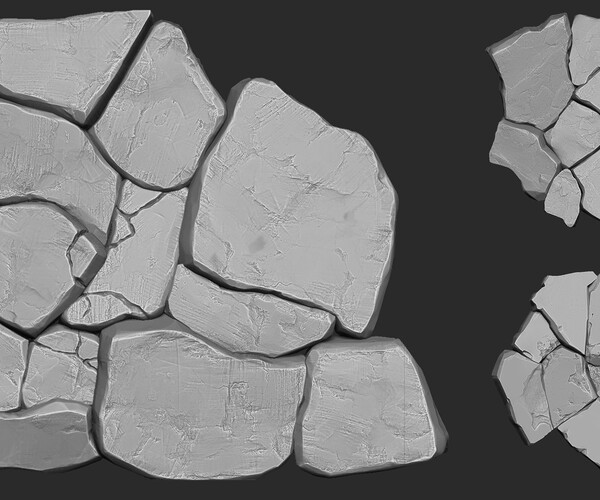 ArtStation - Stone Pieces set | Game Assets