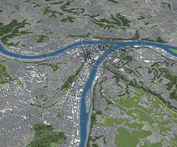 ArtStation - Pittsburgh - 3D city model | Resources