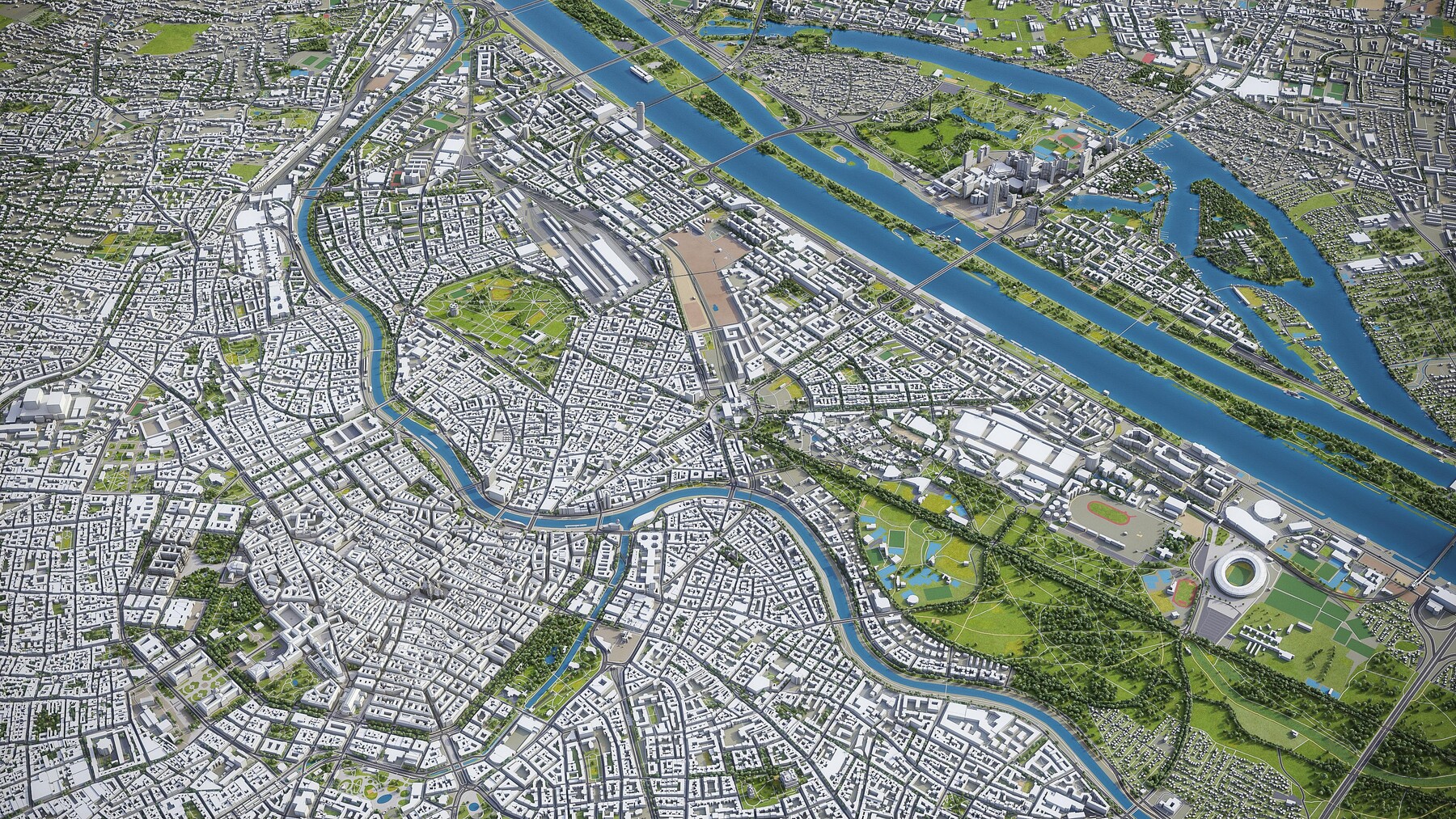 ArtStation - Vienna - 3D city model | Resources