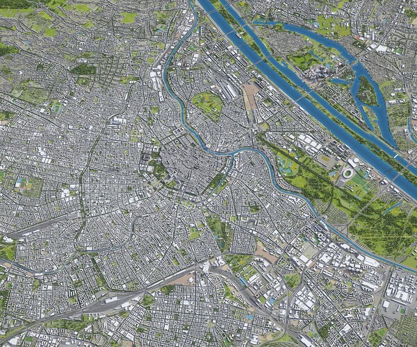 ArtStation - Vienna - 3D city model | Resources