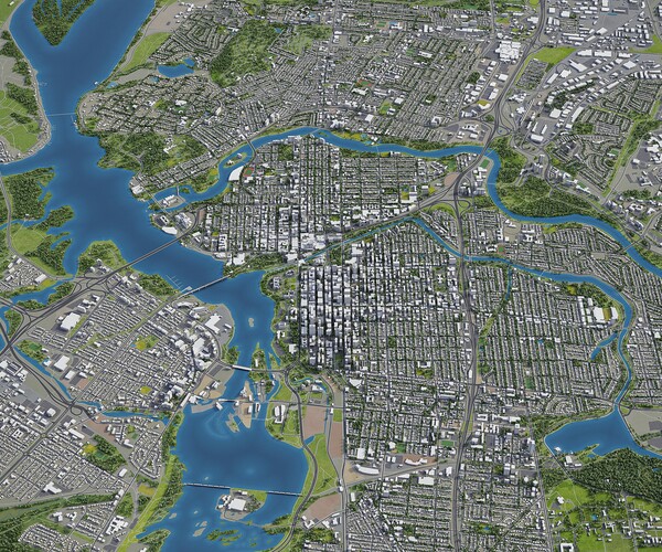 ArtStation - Ottawa - 3D city model | Resources