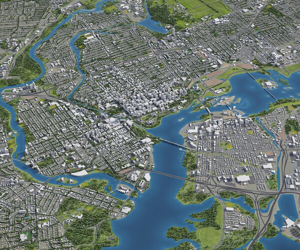 ArtStation - Ottawa - 3D city model | Resources