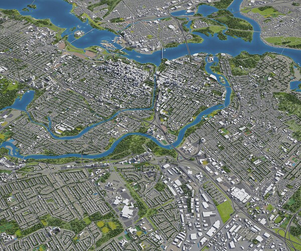 ArtStation - Ottawa - 3D city model | Resources
