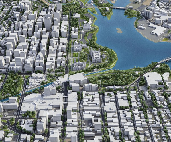 ArtStation - Ottawa - 3D city model | Resources