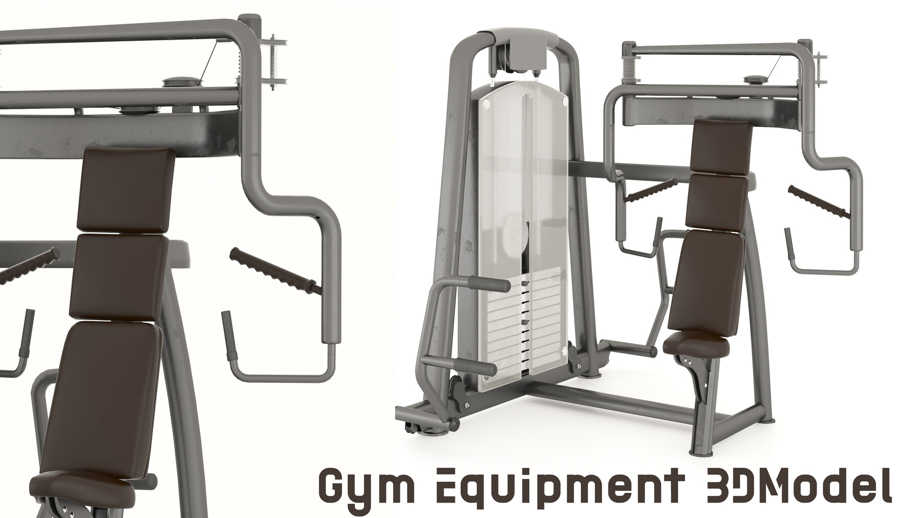 ArtStation - Gym Equipment Seated Chest Press 3D model | Resources
