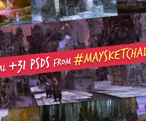 ArtStation - All 31 PSDs from #MaySketchADay 2022 | Tutorials