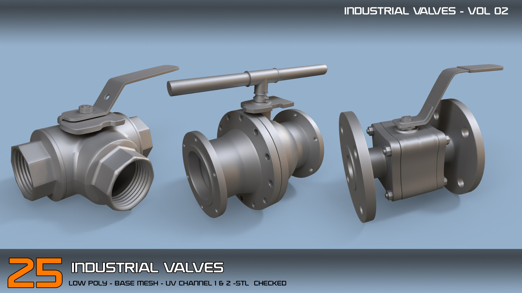 ArtStation - 25 Industrial Valves( Vol 2 ) | Resources