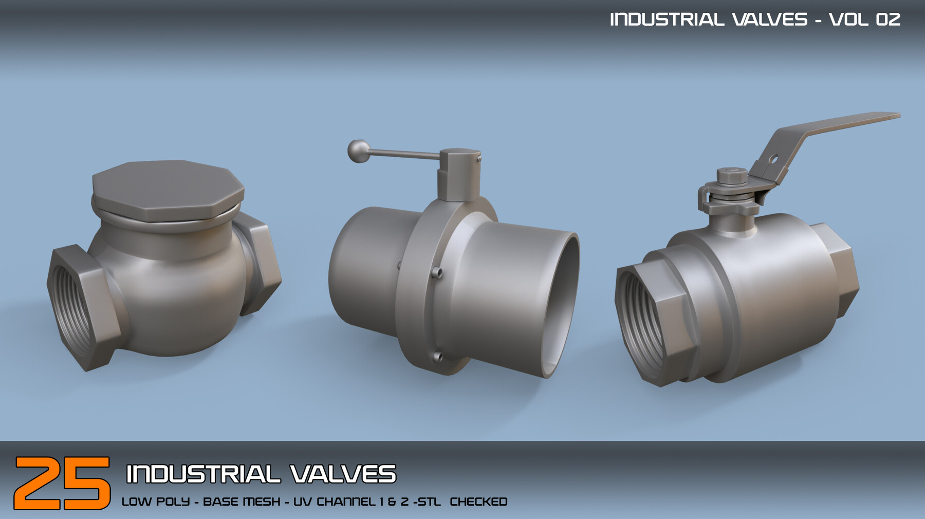 ArtStation - 25 Industrial Valves( Vol 2 ) | Resources