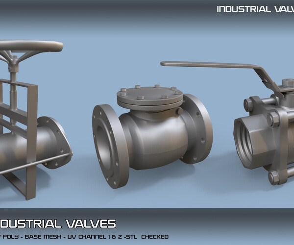 ArtStation - 25 Industrial Valves( Vol 2 ) | Resources