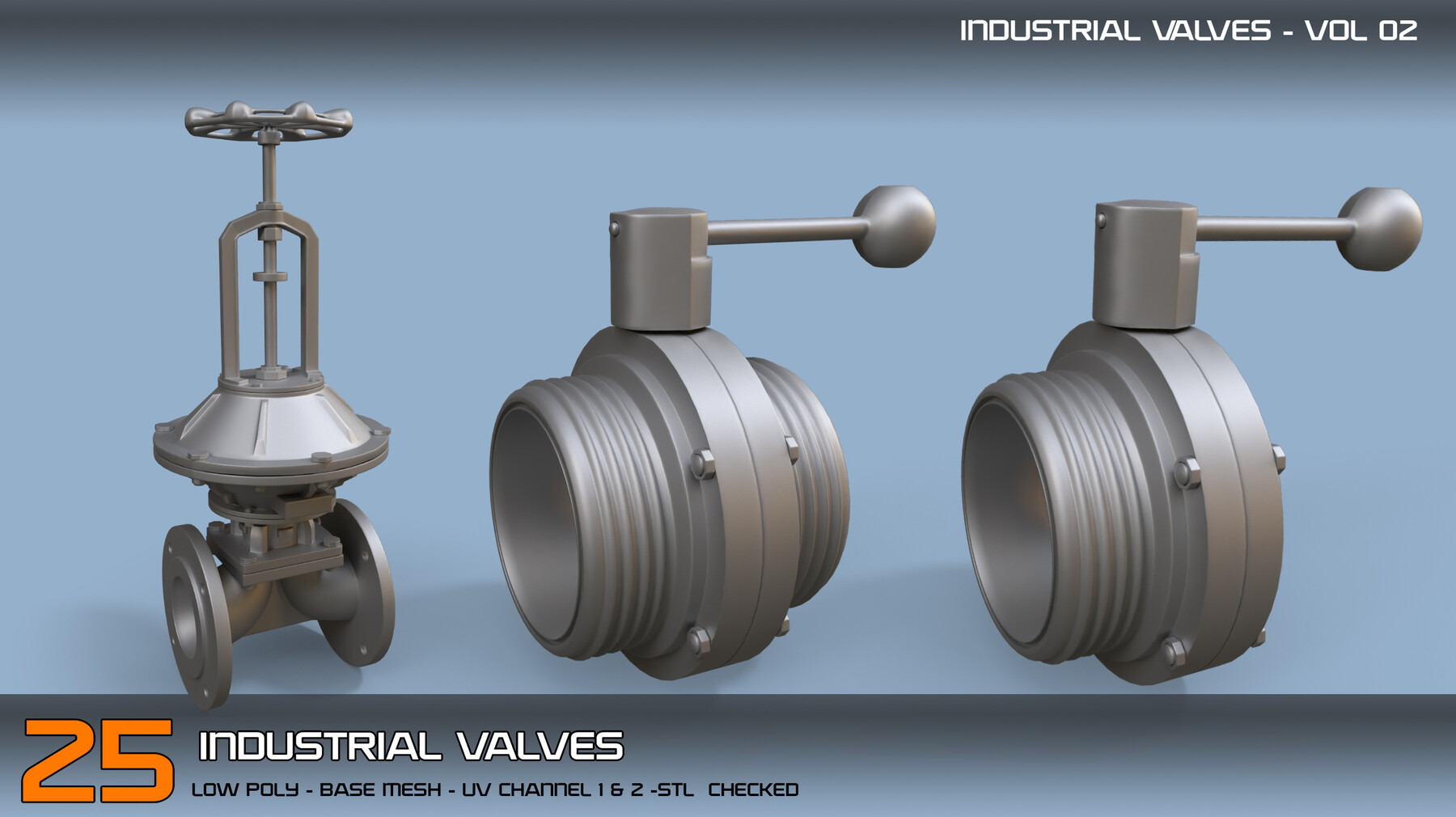 ArtStation - 25 Industrial Valves( Vol 2 ) | Resources