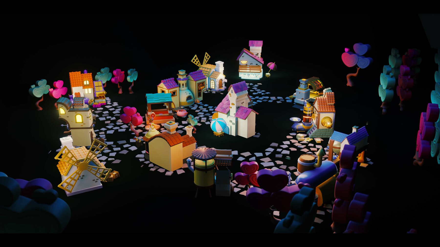 ArtStation - fantasy building collection cartoon | Game Assets