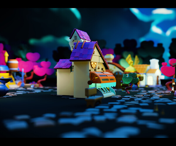 ArtStation - fantasy building collection cartoon | Game Assets