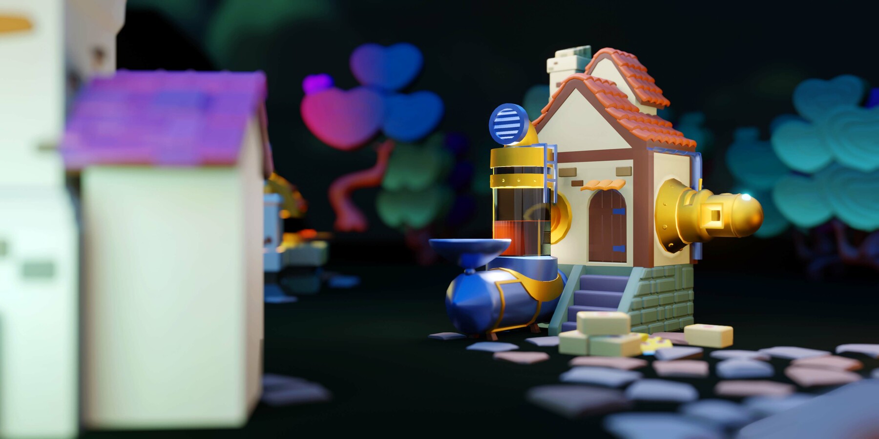 ArtStation - fantasy building collection cartoon | Game Assets