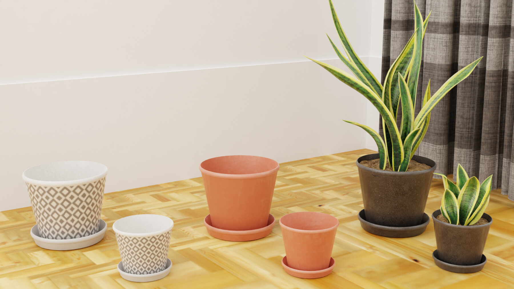ArtStation - Plants pots collection vol 01 | Game Assets