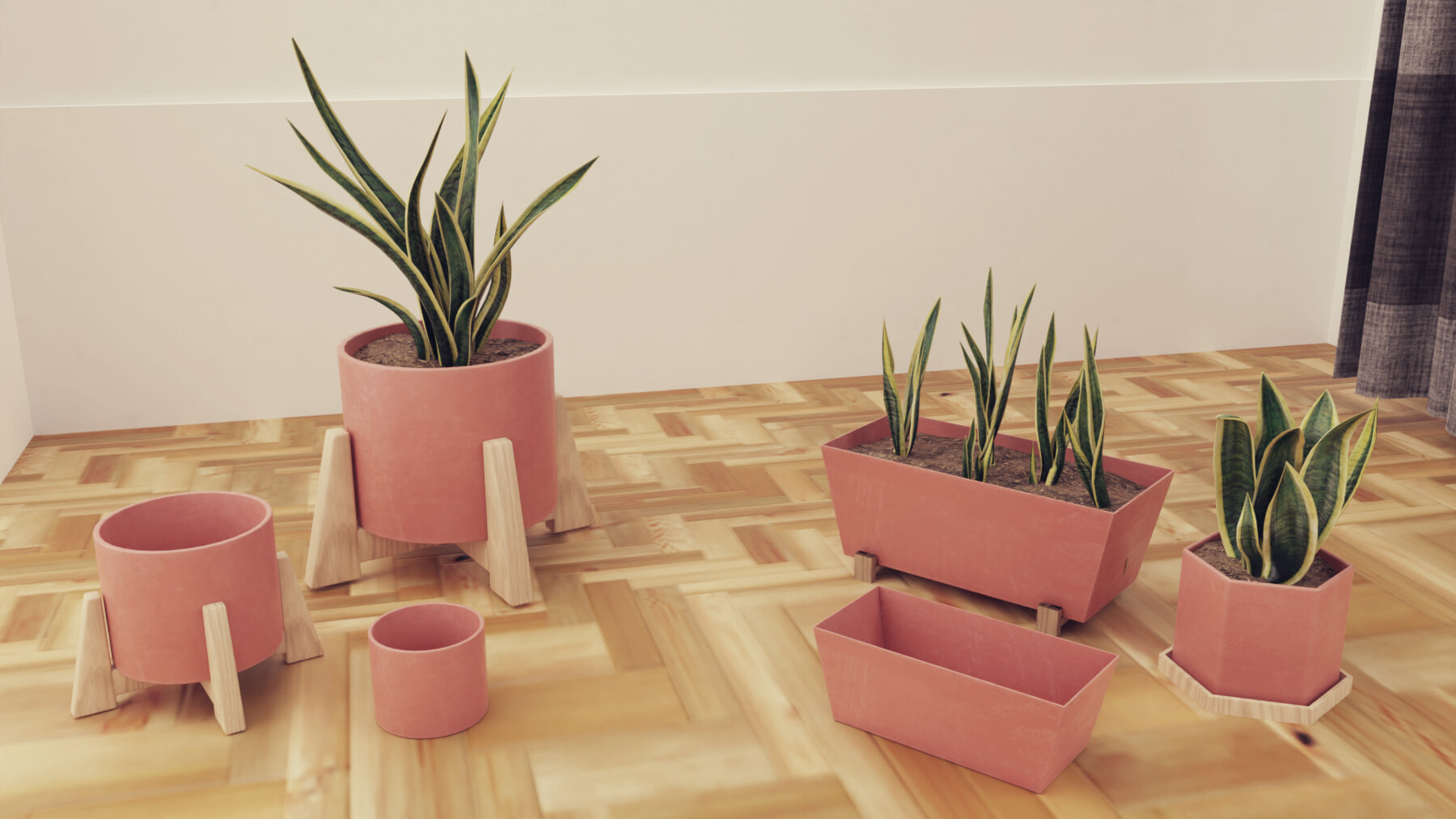 ArtStation - Plants pots collection vol 02 | Game Assets