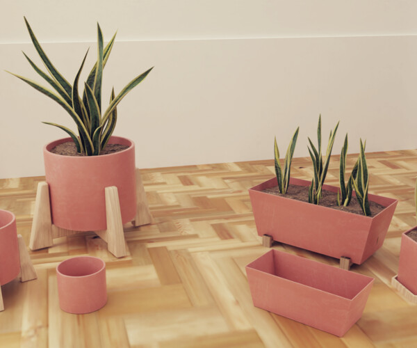 ArtStation - Plants pots collection vol 02 | Game Assets