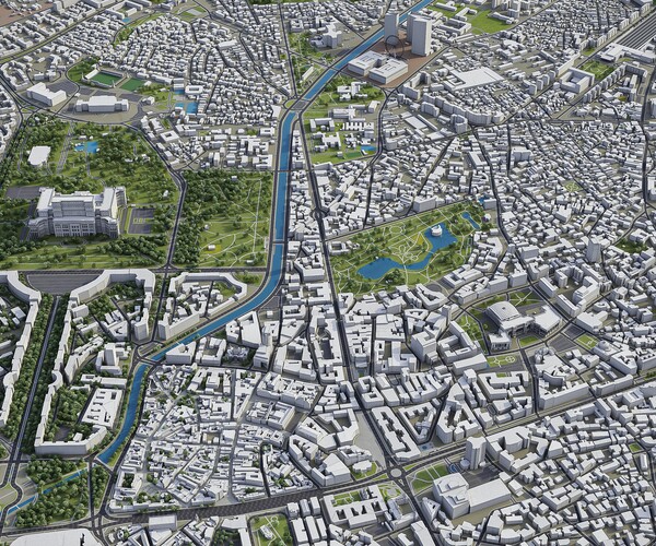 ArtStation - Bucharest - 3D city model | Resources