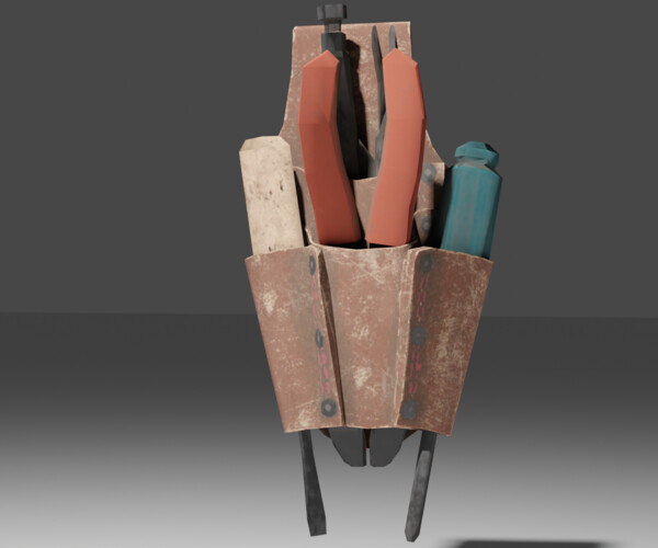 ArtStation - Tool case with tools | Game Assets