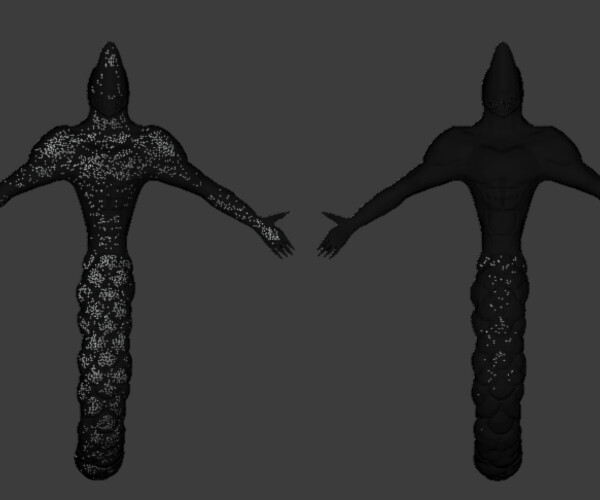 ArtStation - Warframe Monster Persona low poly and high poly Low-poly ...