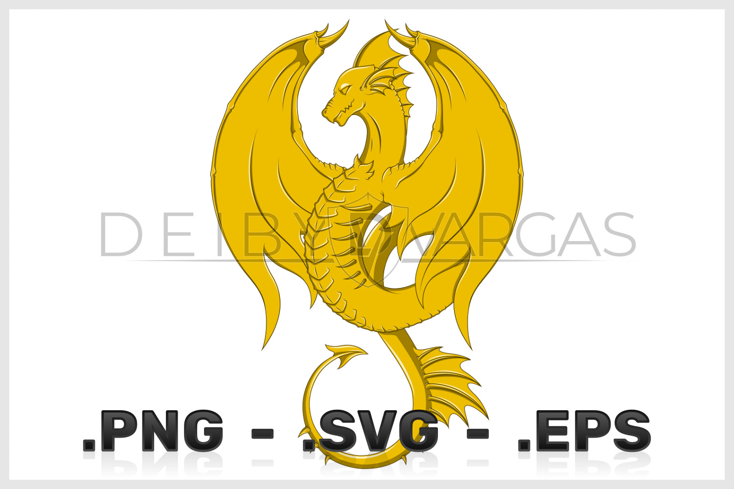 ArtStation - Winged Dragon Vector Design | Artworks