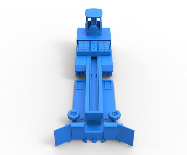 ArtStation - 3D printable Diecast tractor pulling sled Scale 1 to 25 ...