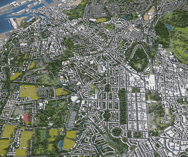 ArtStation - Edinburgh - 3D city model | Resources