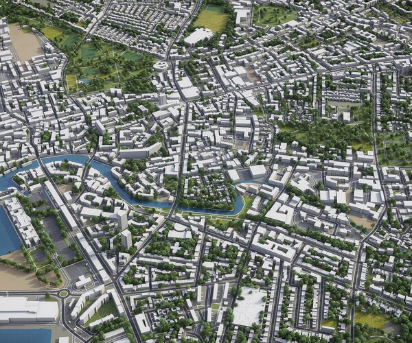 ArtStation - Edinburgh - 3D city model | Resources