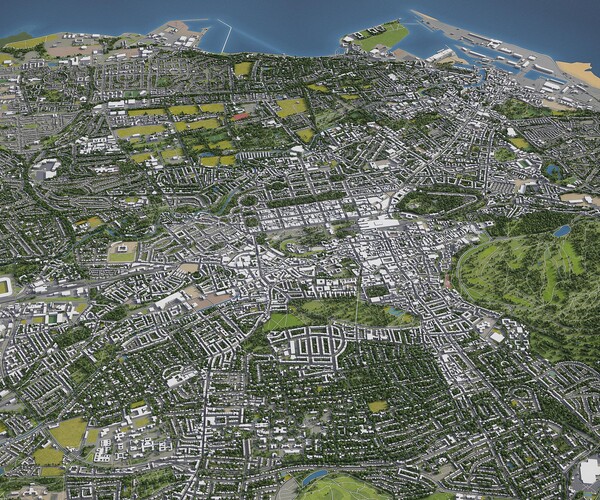 ArtStation - Edinburgh - 3D city model | Resources