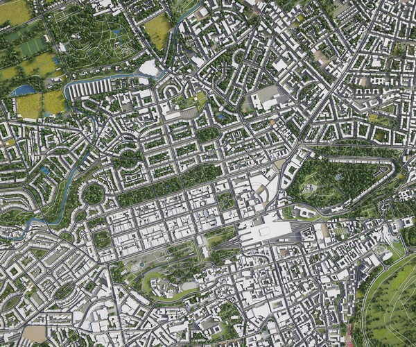 ArtStation - Edinburgh - 3D city model | Resources