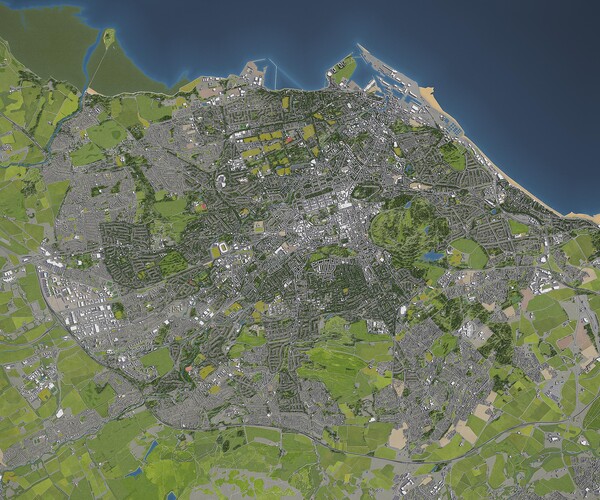 ArtStation - Edinburgh - 3D city model | Resources