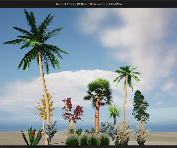ArtStation - Palm And Grass | Game Assets