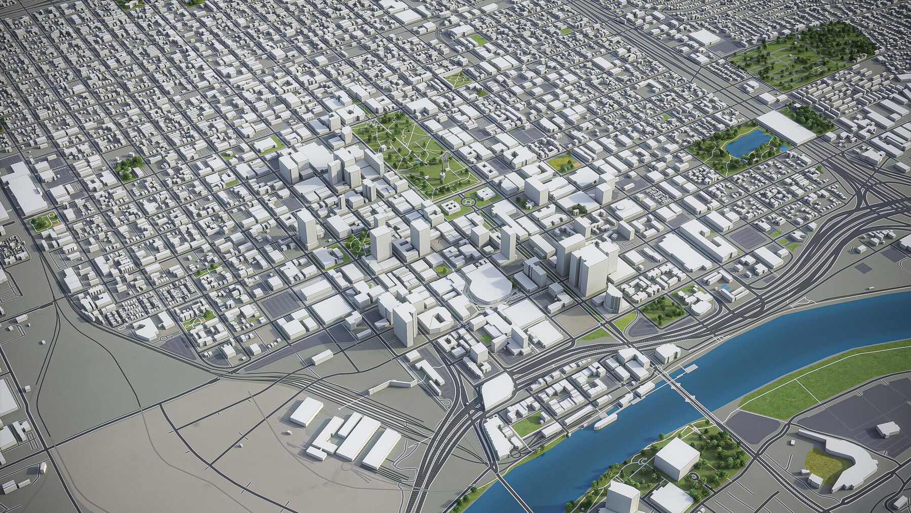 ArtStation - Sacramento - 3D city model | Resources