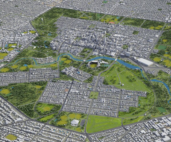 ArtStation - Adelaide - 3D city model | Resources
